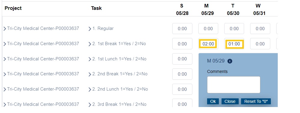 Guide to Completing Your Timecard